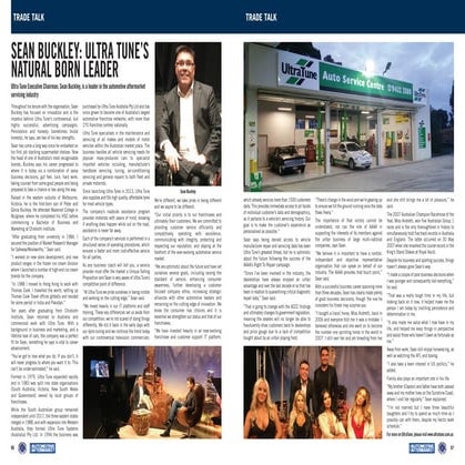 Sean Buckley from Ultra Tune interviewed by the AAAA | PDF