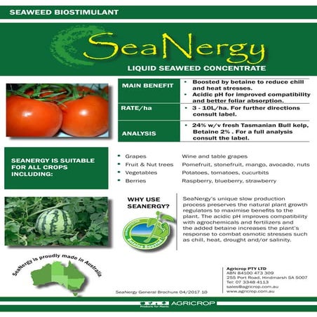 The Benefits of Seaweed in Agriculture | PDF