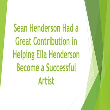 Sean Henderson, Ella Henderson’s Father Decided to Manage His Daughter ...