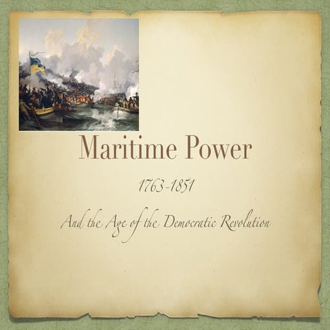 Sea power 2, session 5, founding a maritime power | PDF