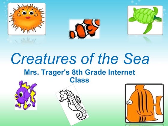 Sea Creatures Presentation | PPT
