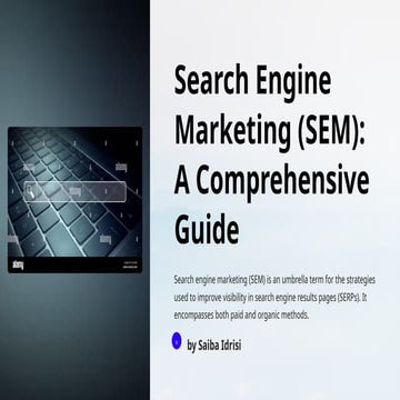 Search-Engine-Marketing-SEM-A-Comprehensive-Guide.- farfetchdigital | PPT