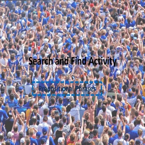 Search and find activity for preps | PDF