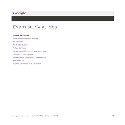 Search Ads Advanced Guide from Google | PDF