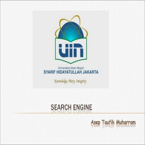 pengenalan dan arti tentang Search Engine | PPTX