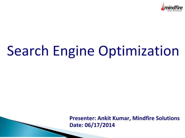 Search Engine Optimization Ppt