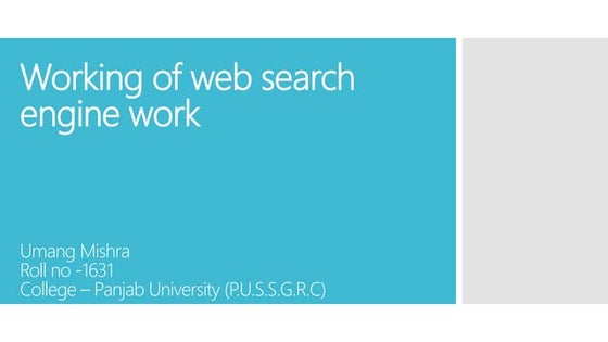 Search Engine | PPT
