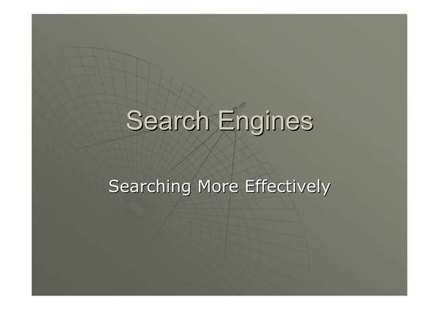 Search Engine Powerpoint | PPTX