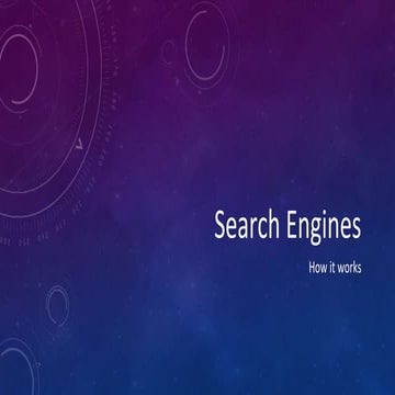 Search engines | PPTX