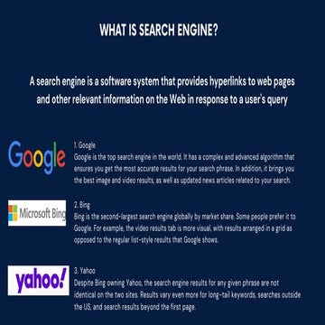Search Engine/Search engine optimization | PPT