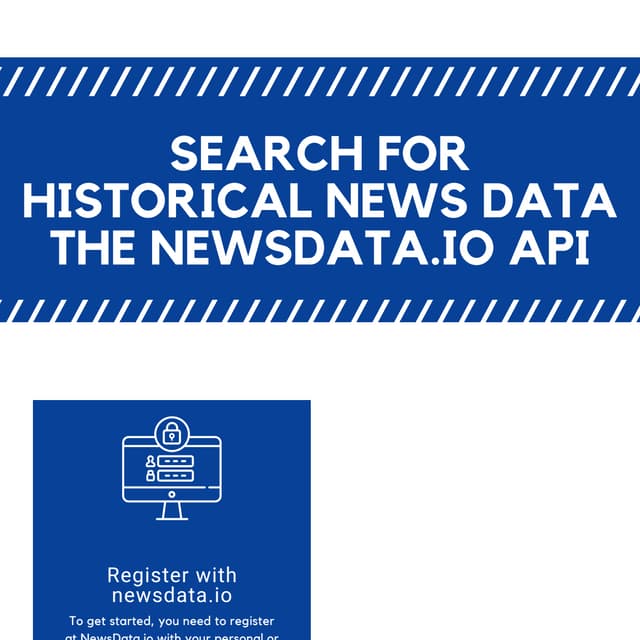 Search for historical news data the newsdata.io api | PDF | Search | Internet