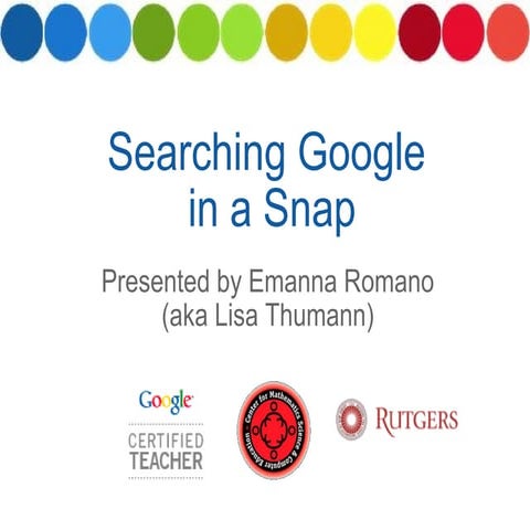 Searching Google In A Snap | PPT