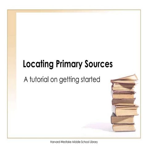 Searching for primary sources click version | PPTX
