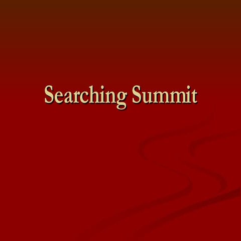 Searching Summit | PPT