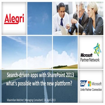 Search-driven apps with SharePoint 2013 - Whats possible with the new platform? | PPTX