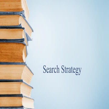 Search strategy | PDF