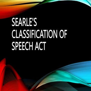 Searle's Classification of Speech Act.pptx