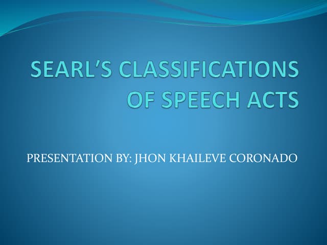 Searle's Classification of Speech Act.pptx