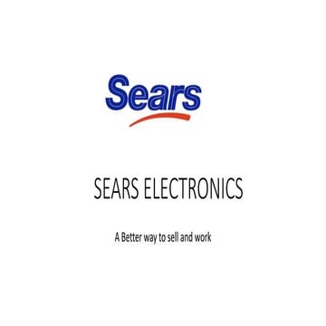 Sears electronics | PPT