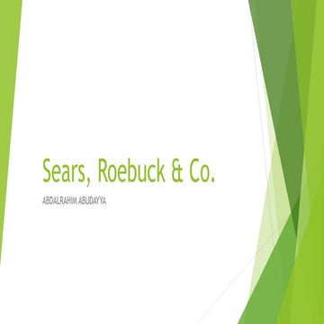Sears Case studyCASE SEARS, ROEBUCK, AND CO. THE AUTO CENTER .docx