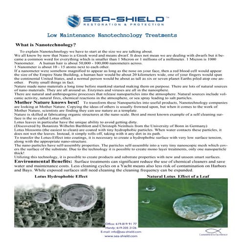 Lotus Effect in Nanotechnology | PPTX
