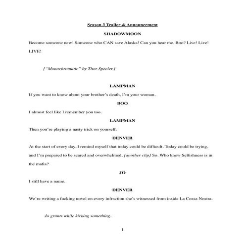 Who Killed Alaska: Season 3 Trailer & Announcement - Transcript.pdf