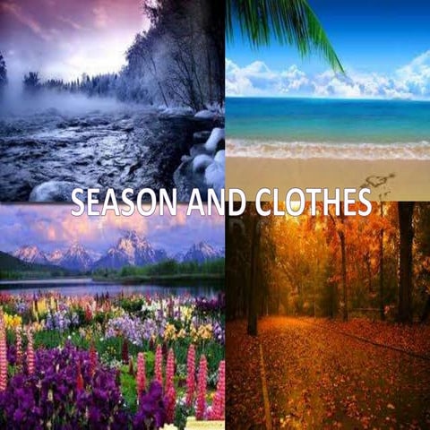 Season and clothes | PPTX
