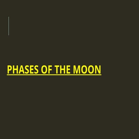 Season, Moon Phases and Tides. Phases of the moon. | PPTX