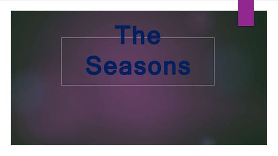 The Four Seasons Project | PPT