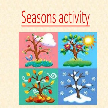 Seasons activity | PPTX