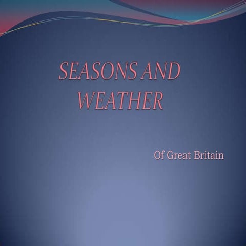 Seasons and weather. | PDF