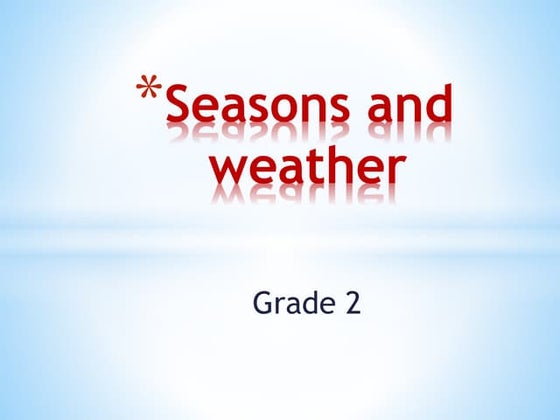 Slide show The 4 seasons | PDF