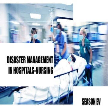 Disaster management in hospital ppt | PPTX