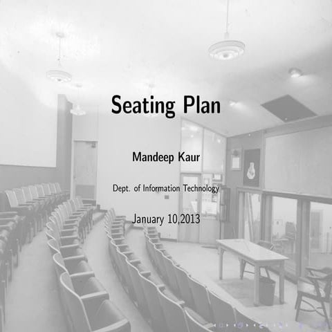 Seating plan | PDF