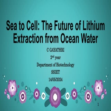Sea to Cell The Future of Lithium Extraction from Ocean Water.pptx