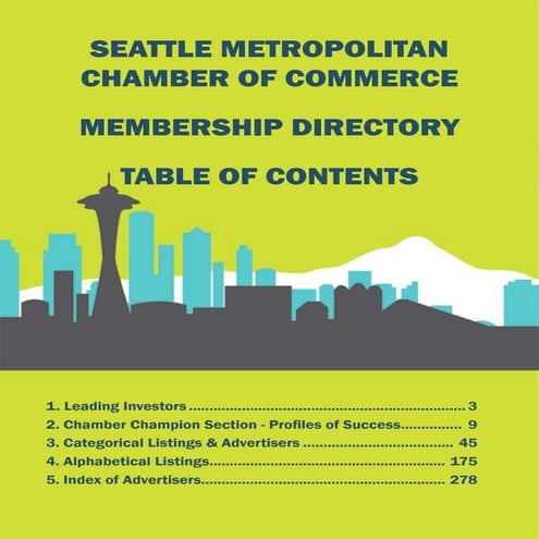 Seattle chamber directory | PDF