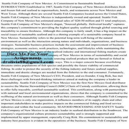 Green Fish Proposal V6 DC | PDF