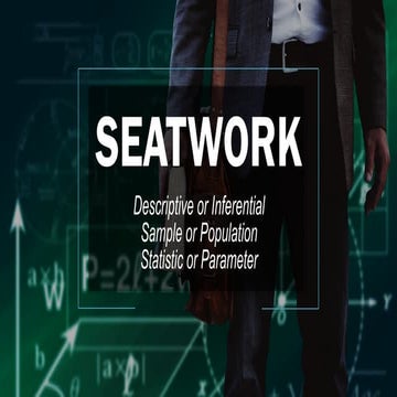 identifying descriptive and inferential statistics, sample or ...