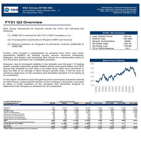 SEA Group Deep Dive Report | PDF