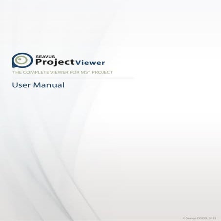 Seavus Project Viewer user manual | PDF