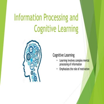 Information Processing and Cognitive Learning | PPT