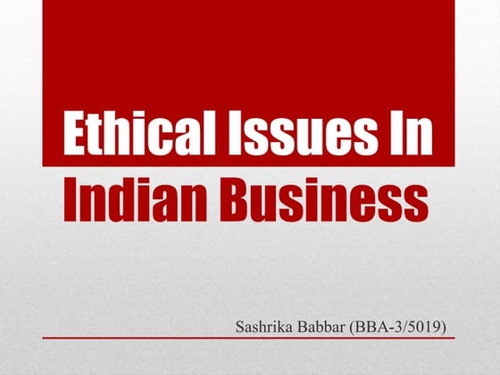 INFOSYS - Ethical Practices | PPT