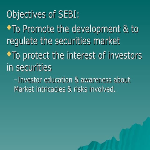 Sebi Roles For Ipo Of An Unlisted Company Ppt