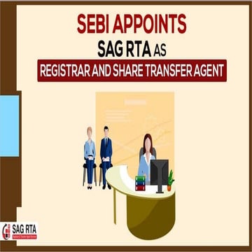 Registrar and Share Transfer Agent SAG RTA Appointed by SEBI | PDF