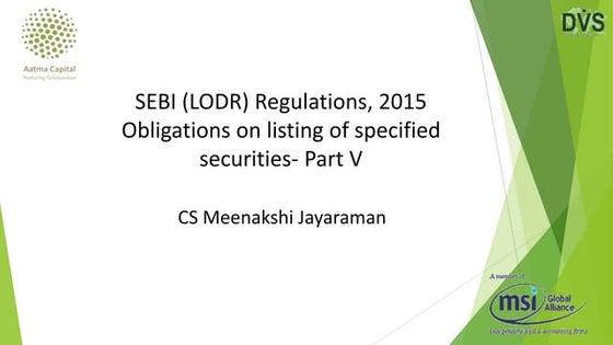Compliance Checklist of Sebi LODR 2015 | PDF