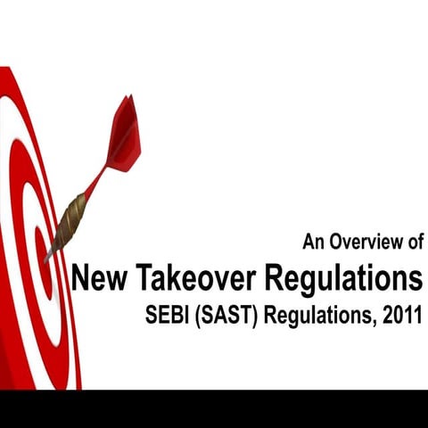 An Overview of New Takeover Regulations | PPTX | Mergers and ...