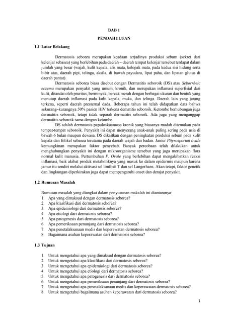 Woc dermatitis | DOCX