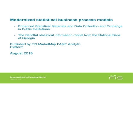 Modernized Statistical Business Process Models In Central Banks Pdf