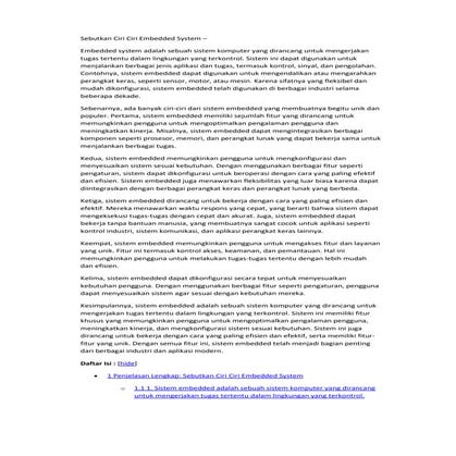 Sebutkan Ciri Ciri Embedded System.docx