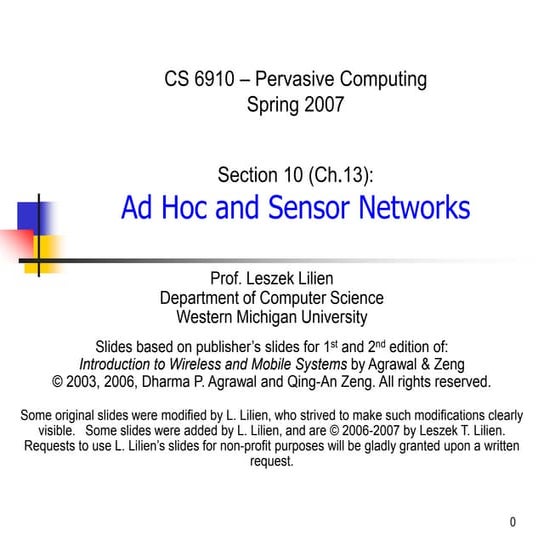 Sec10 Ad Hoc And Sensor Networks Ch13ppt